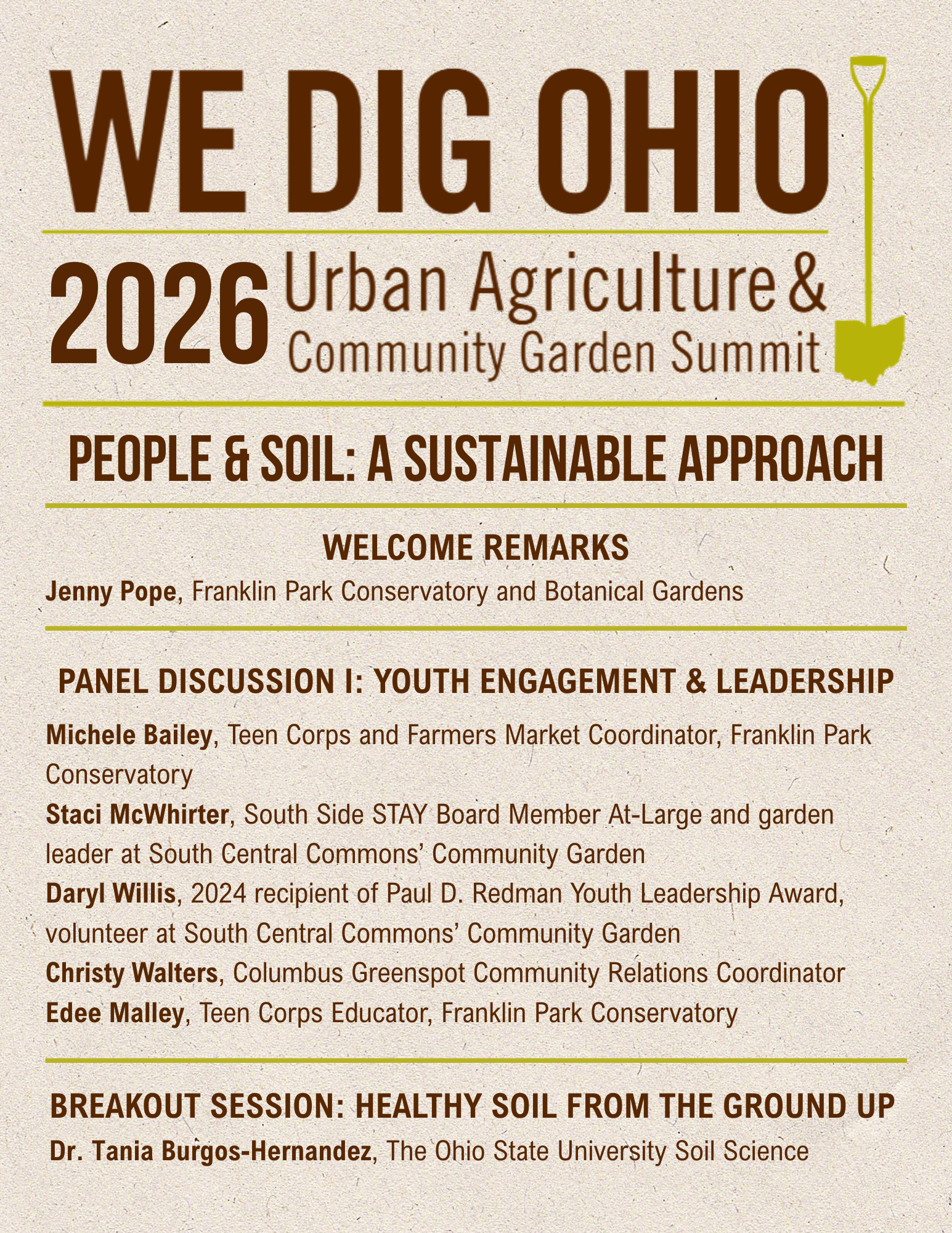 WE DIG Ohio Symposium 2026 | Franklin Park Conservatory and Botanical ...
